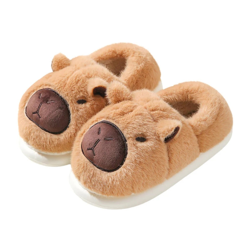 Cute Capybara Slippers for Women – Warm Fluffy Memory Foam Comfort ...