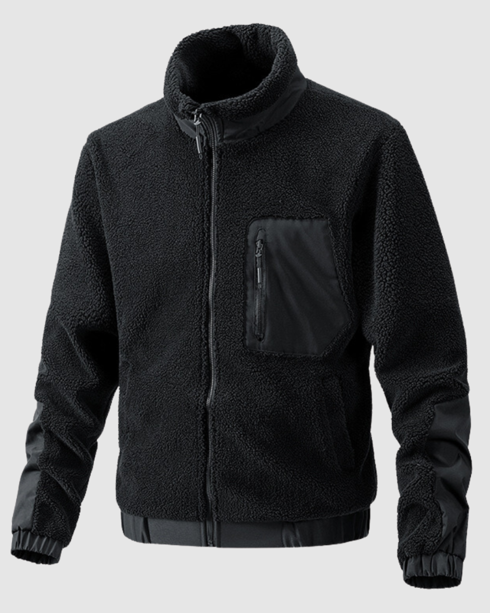 Men's Fleece Jacket for Autumn and Winter Warmth – TrendAura