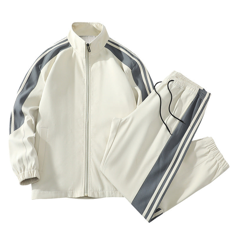 Mens Two Piece Tracksuit Set With Side Stripes – TrendAura