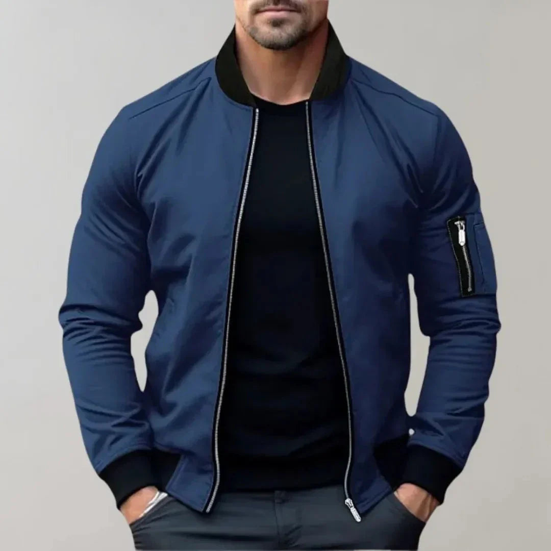 River Lightweight Full Zip Bomber Jacket for Men by Waylynn Slim Fit S ...