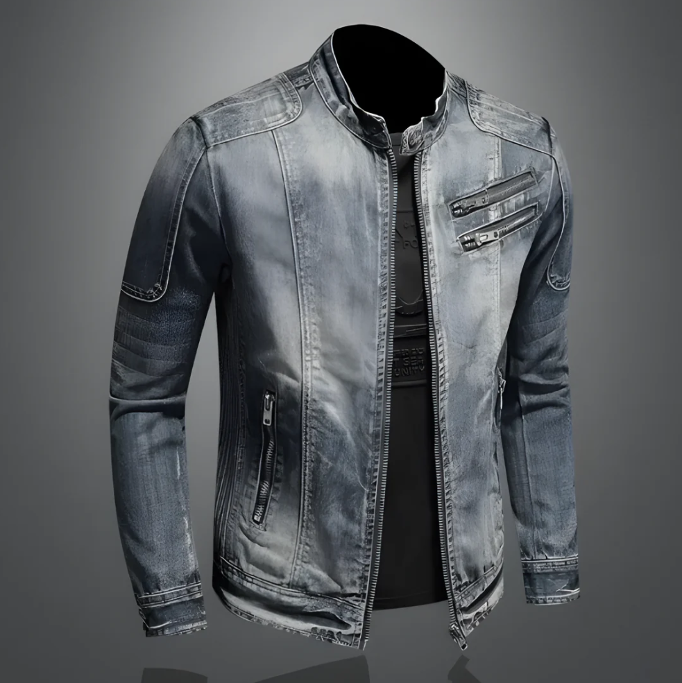Men's vintage denim jacket – TrendAura-co-uk