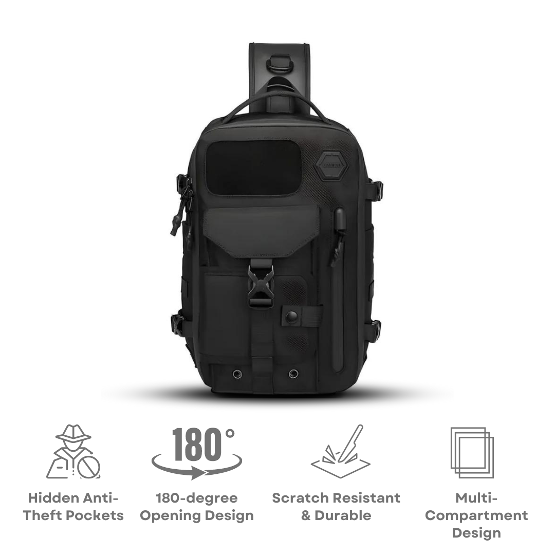 TactiGuard Anti Theft Tactical Sling Bag – TrendAura