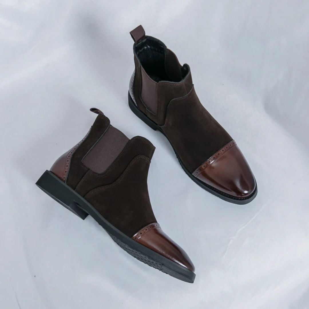 Waylynn Eryx Two Tone Chelsea Boots For Men With Breathable Lining And ...