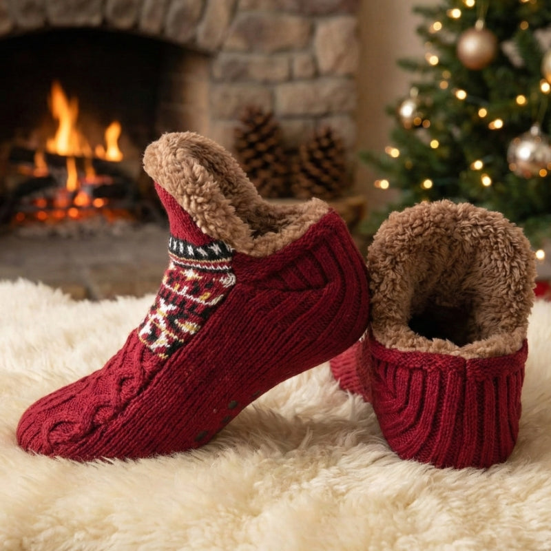 Unisex Ultra Warm Slipper Socks with Grippers – Non-Slip Fleece Lining ...