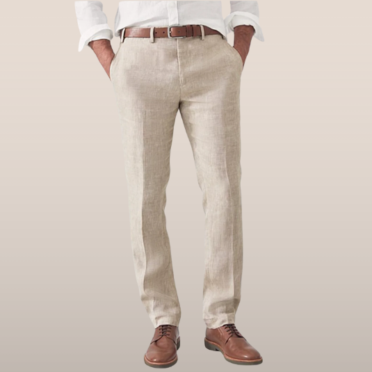 Daan Breathable Linen Pants for Men Lightweight Comfort – TrendAura