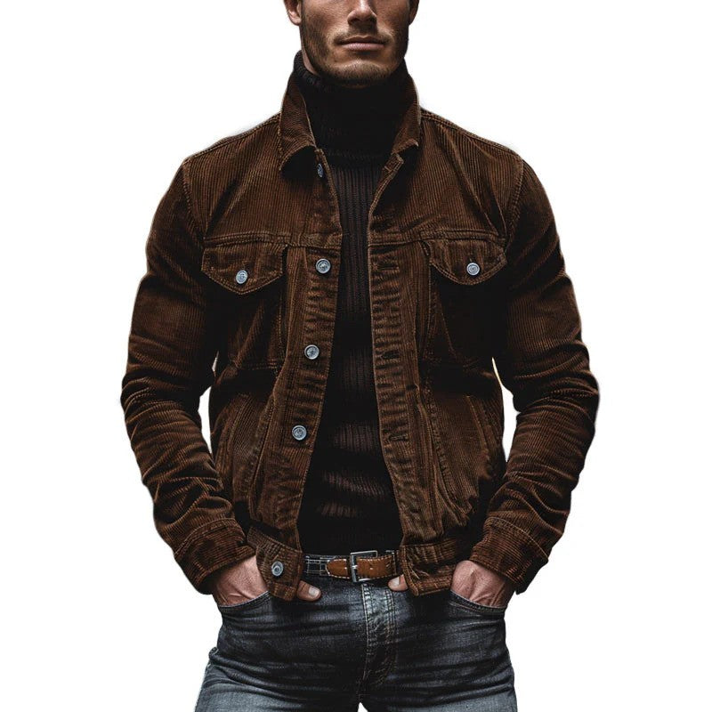 Mens Vintage Style Jacket Waist Length Classic – TrendAura